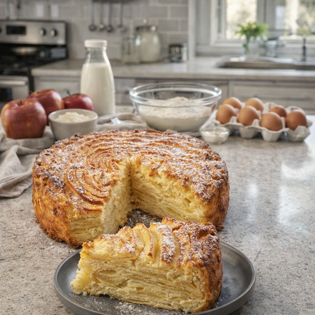 Gâteau ouragan aux pommes - Recette facile