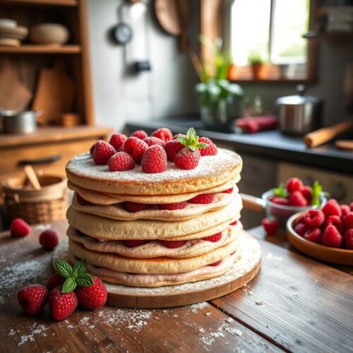 Charlotte aux Framboises et Biscuits Roses facile et gourmande